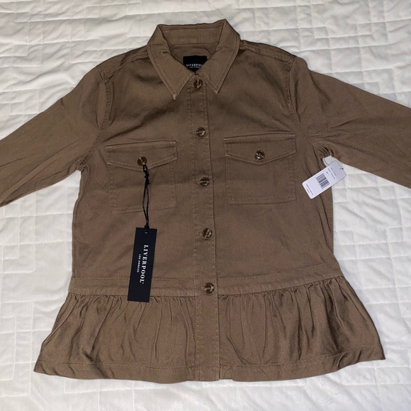 Liverpool Jeans Company | Jackets & Coats | Peplum Cargo Jacket | Poshmark